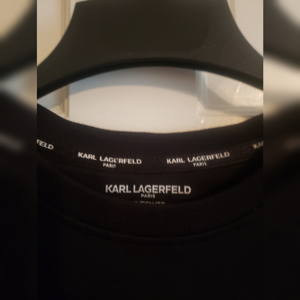 Karl Lagerfeld Paris Art Deco Karl Logo Sweatshirt Xs - Gem
